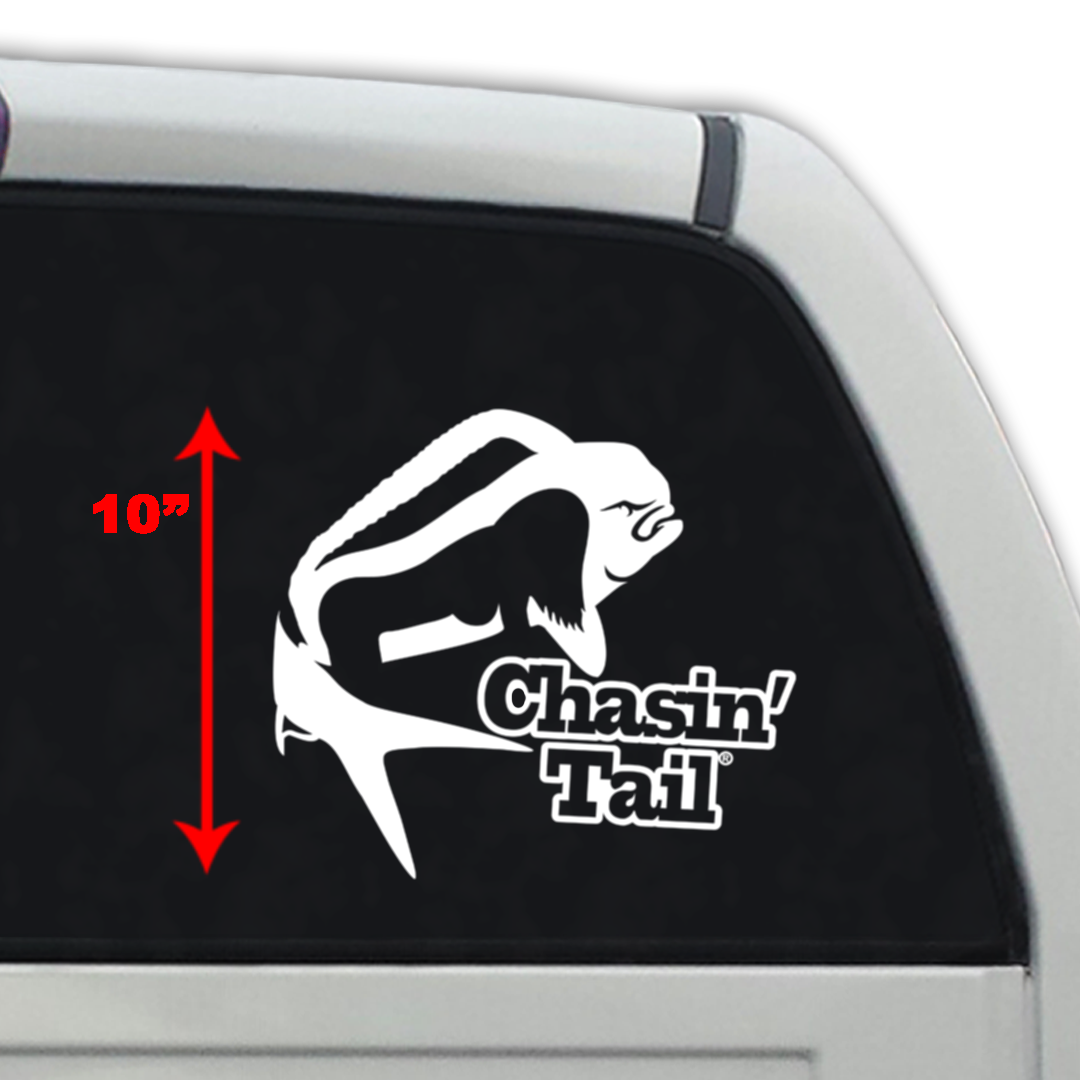 Chasin' Tail Fish Vinyl Decal